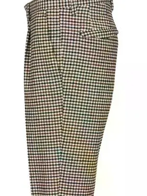AL DUCA D’AOSTA 1902 Check-pattern Pleated Trousers
