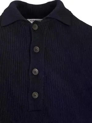 AL DUCA D’AOSTA 1902 Ribbed Knit Polo Sweater