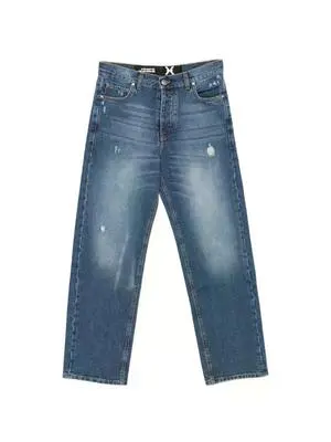 John Richmond Distressed Faded Denim Jeans