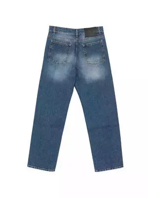 John Richmond Distressed Faded Denim Jeans