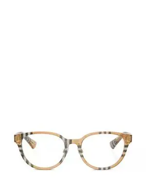 Burberry Round Frame Glasses - Neutrals