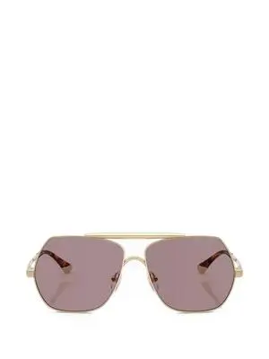 Michael Kors Denver Geometric Frame Sunglasses - Gold
