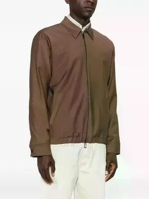 HOSIO Zip-fastening Pocket Overshirt