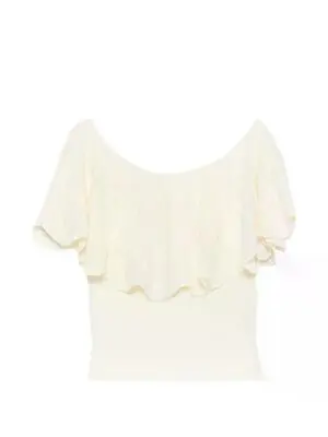 Ba&sh Salda Ruffled Off-the-shoulder Top
