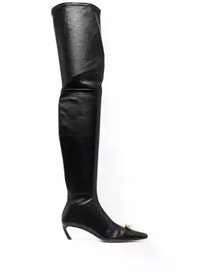 LANVIN Swing" Crystal-embellished Thigh-high Boots