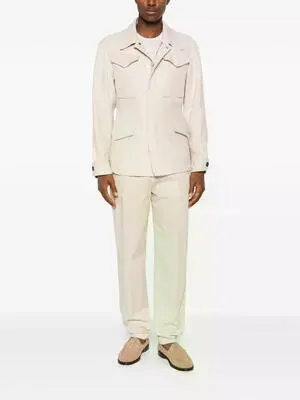 Eleventy Four-pocket Linen Jacket