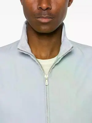 Eleventy Silk Zip-up Jacket