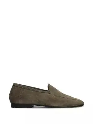 ANNIEL Suede Almond Toe Slip-on Loafers