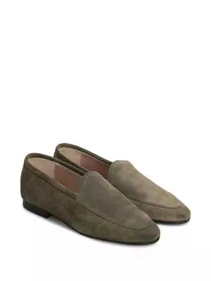 ANNIEL Suede Almond Toe Slip-on Loafers