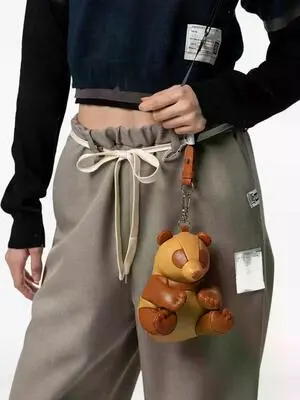 Mihara Yasuhiro Panda Leather Shoulder Bag - Brown