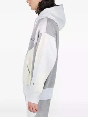 Anrealage Patchwork Embroidered Drawstring Hoodie