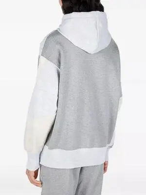 Anrealage Patchwork Embroidered Drawstring Hoodie