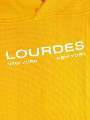 LOURDES Rhinestone Embellished Drawstring Hoodie