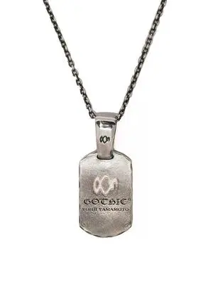 Yohji Yamamoto Sterling Gothic Pendant Necklace - Silver