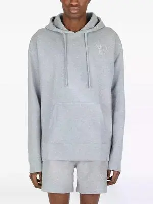 MORE JOY Logo Detail Hooded Sweatshirt