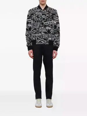 Kenzo Storm Flyer Bomber Jacket With All-over Graphic Print