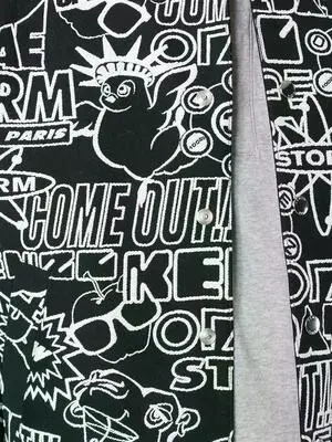 Kenzo Storm Flyer Bomber Jacket With All-over Graphic Print