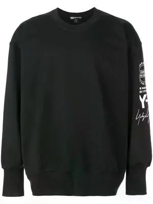 Y3 Stacked Logo Crewneck Sweatshirt
