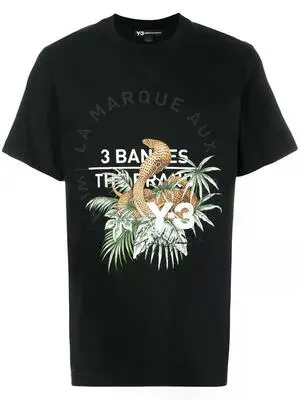 Y3 Cobra Print T-shirt - Black