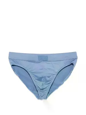 Moschino Logo-patch Briefs - Blue