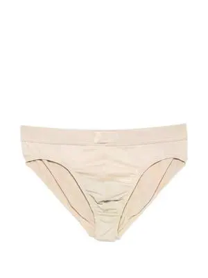 Moschino Logo-patch Briefs - Neutrals