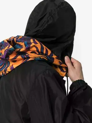 Kenzo Logo Print Hooded Windbreaker Jacket