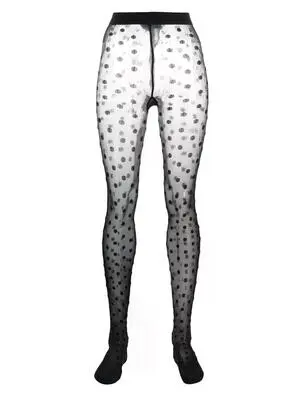 LANVIN Polka Dot Tights - Black