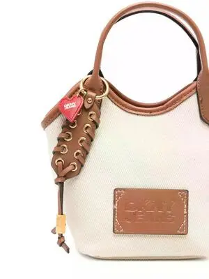 Dkny Debossed Logo Patch Tote Bag