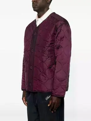 OAMC Burgundy Quilted Peacemaker Liner Jacket