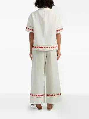 Chinti & Parker Strawberry Motif Drawstring Trousers