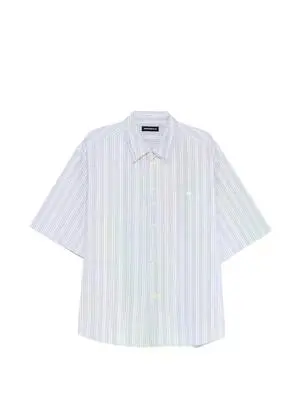 Undercover Striped Short-sleeve Shirt - White
