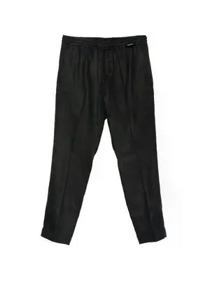 MICHAEL COAL Coulisse Drawstring Elasticated-waist Trousers - Black