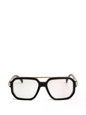 Carrera Eyewear Geometric-frame Clip-on Eyeglasses - Black