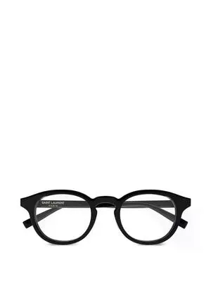 Saint Laurent Round Frame Eyeglasses - Black