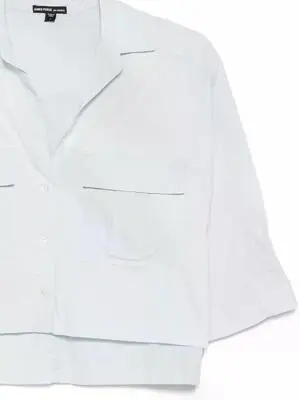 JAMES PERSE Cropped Shirt With Patch Pockets