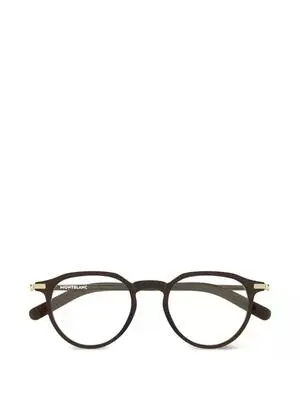 Montblanc Round Frame Eyeglasses - Brown