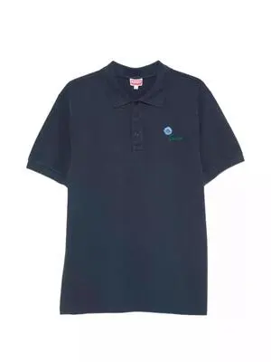 Kenzo Embroidered-logo Piqué Polo Shirt