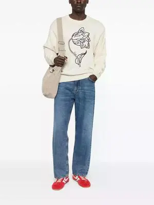 Kenzo Floral Embroidered Crew Neck Sweater
