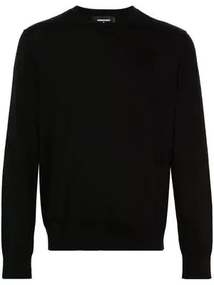 Dsquared2 Logo Plaque Fine Knit Jumper