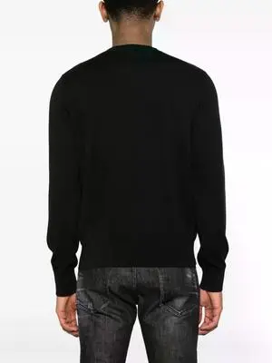 Dsquared2 Logo Plaque Fine Knit Jumper