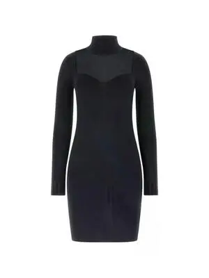 Guess Embellished Mini Dress With Turtleneck