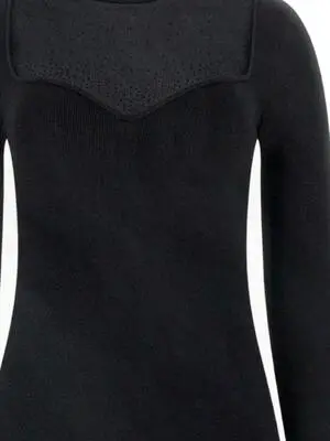 Guess Embellished Mini Dress With Turtleneck