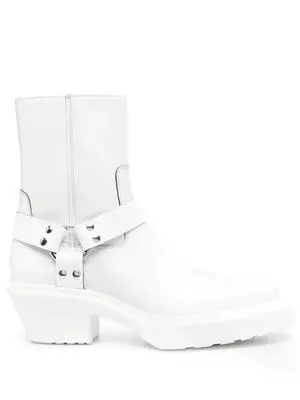 VTMNTS Strap-detail 70mm Boots - White