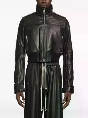 Rick Owens Temple Rev Leather Jacket