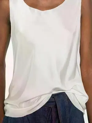 SUSANNE BOMMER Sleeveless Satin Top