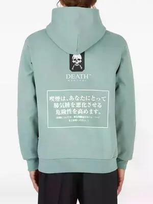 DEATH CIGARETTES Graphic Print Hooded Sweatshirt