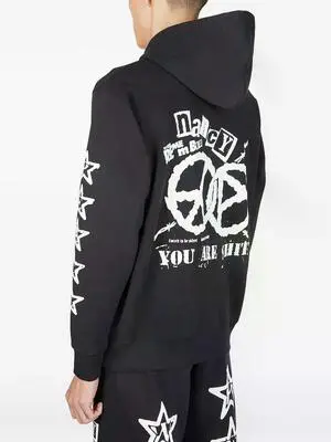 NANCY Logo Print Hoodie