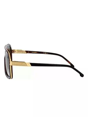 Carrera Eyewear Pilot-frame Sunglasses With Gold-tone Detailing