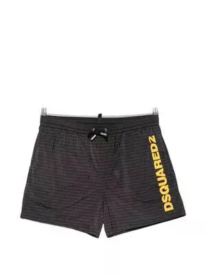 Dsquared2 Logo Drawstring Swim Shorts - Black