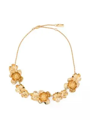 Chloé Tone Flower Motif Necklace - Gold